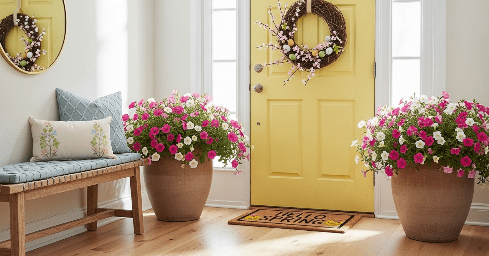 10 Simple Spring Entryway Decor Ideas To Open Up Small Entryways